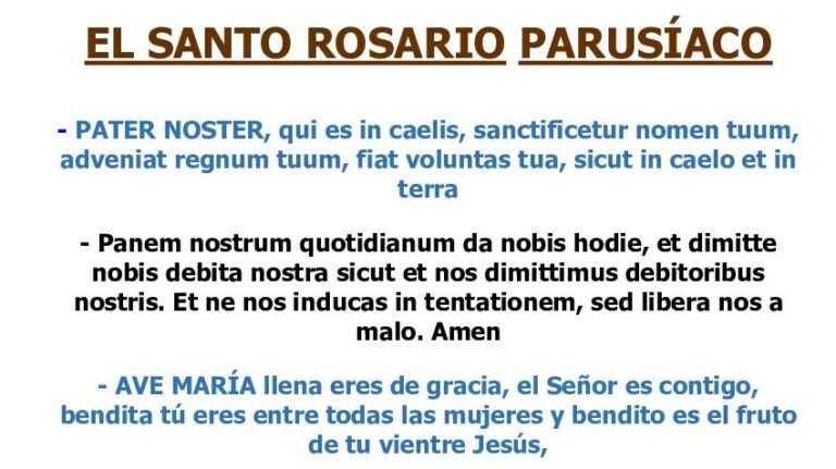 Pater Noster - Padre Nuestro en Latín - Cooperadores de Dios